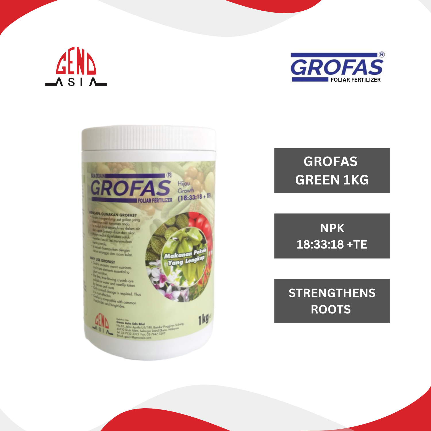 Grofas Green ( Foliar for Growing & Establishment Plant ) | Foliar ...