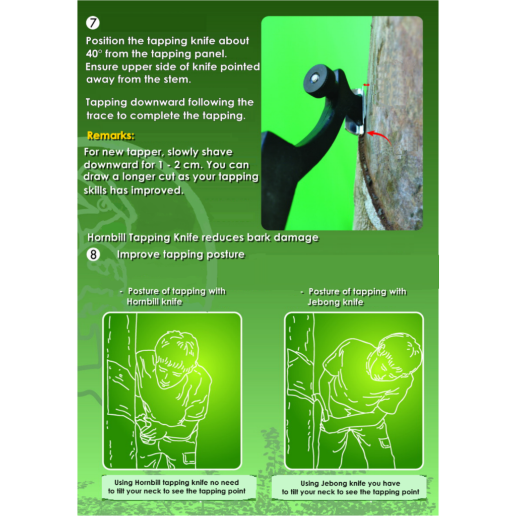 Hornbill Tapping Knife (Metal Handle) | Geno Asia Sdn Bhd